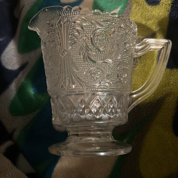 Kitchen | Vintage Pressed Glass Cream Pitcher | Poshmark